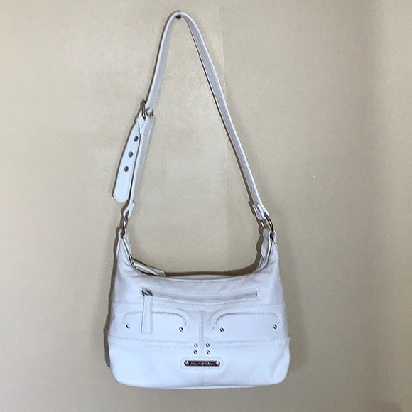 Stone Mountain Accessories | Bags | Stone Mountain White Leather Bag ...